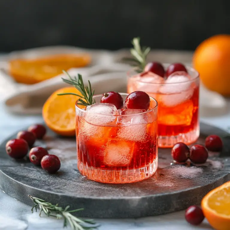 Cranberry Aperol Spritz (Ice Cube Cocktails!)