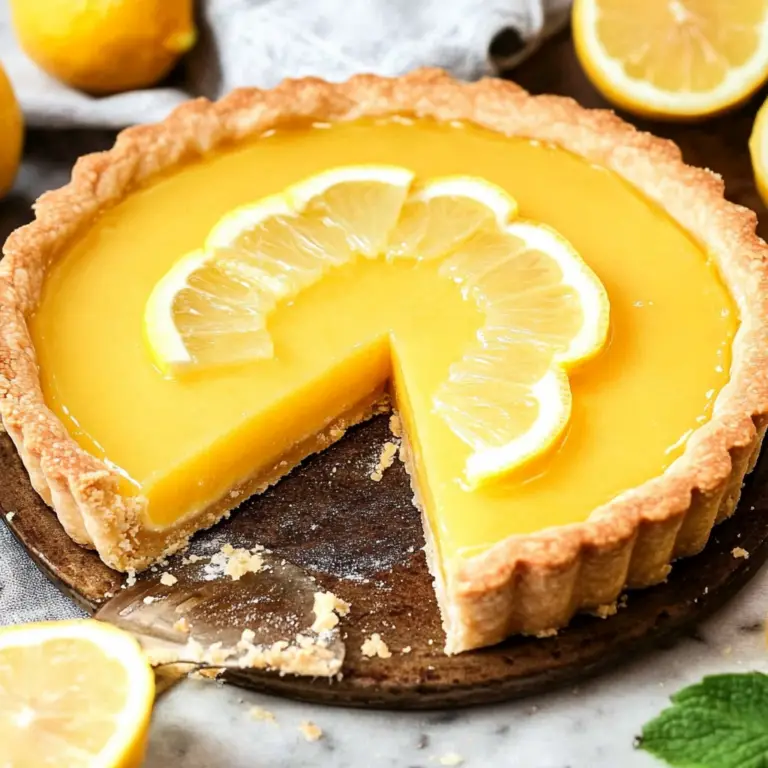 French Lemon Tart With Lemon Curd